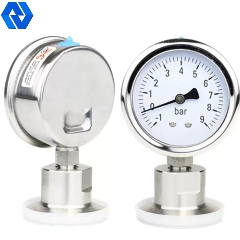 Hygienic Sanitary pressure gauge with varivent diaphragm